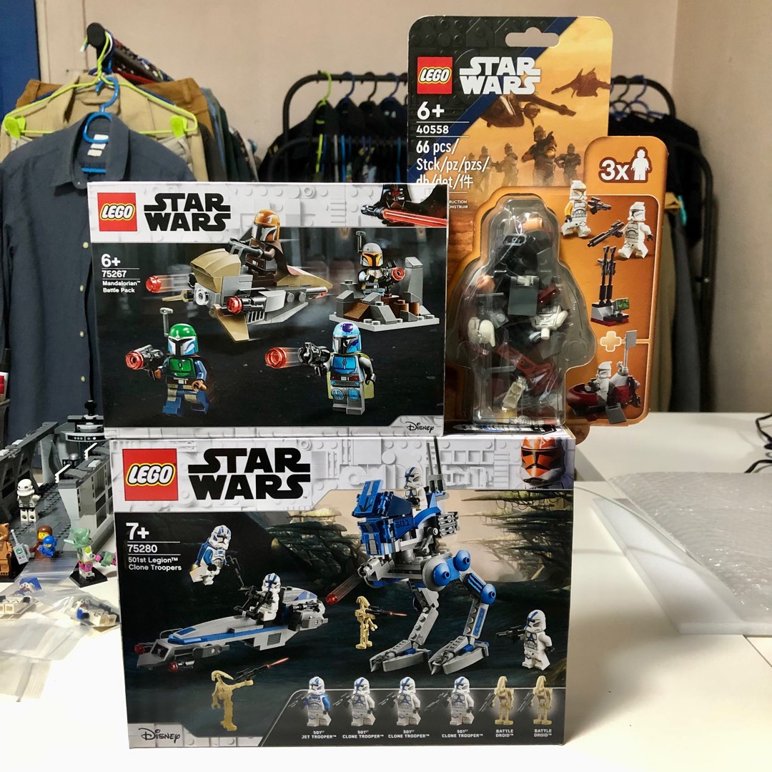 LEGO Star Wars 40558 Clone Trooper Command Station + 75267 Mandalorian ...
