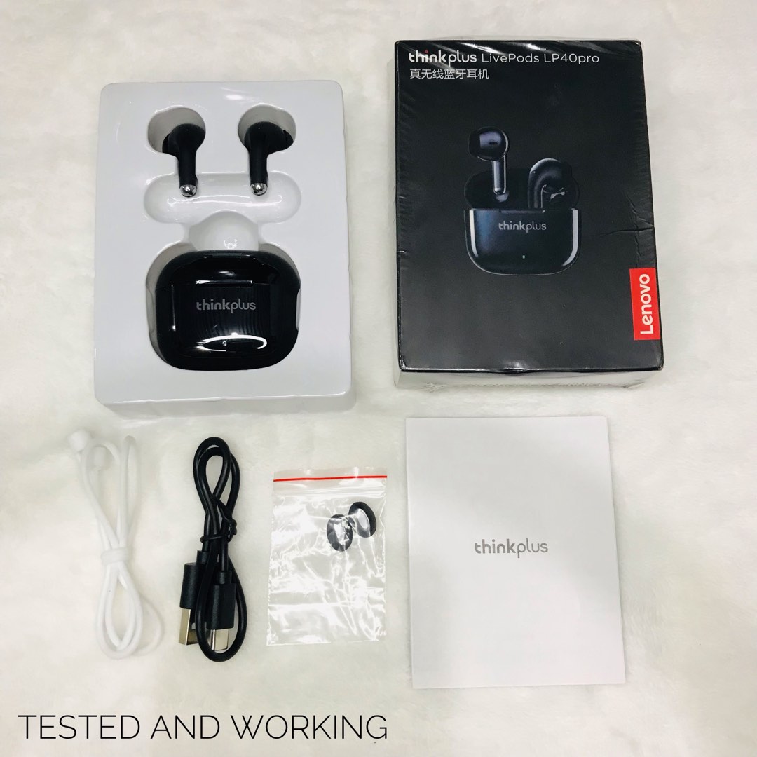 LENOVO LP40 Thinkplus bluetooth earpods, Audio, Earphones on Carousell