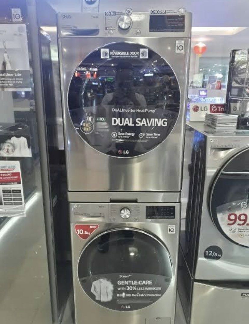 LG FRONT LOAD INVERTER WASHER AND DRYER, TV & Home Appliances, Washing ...