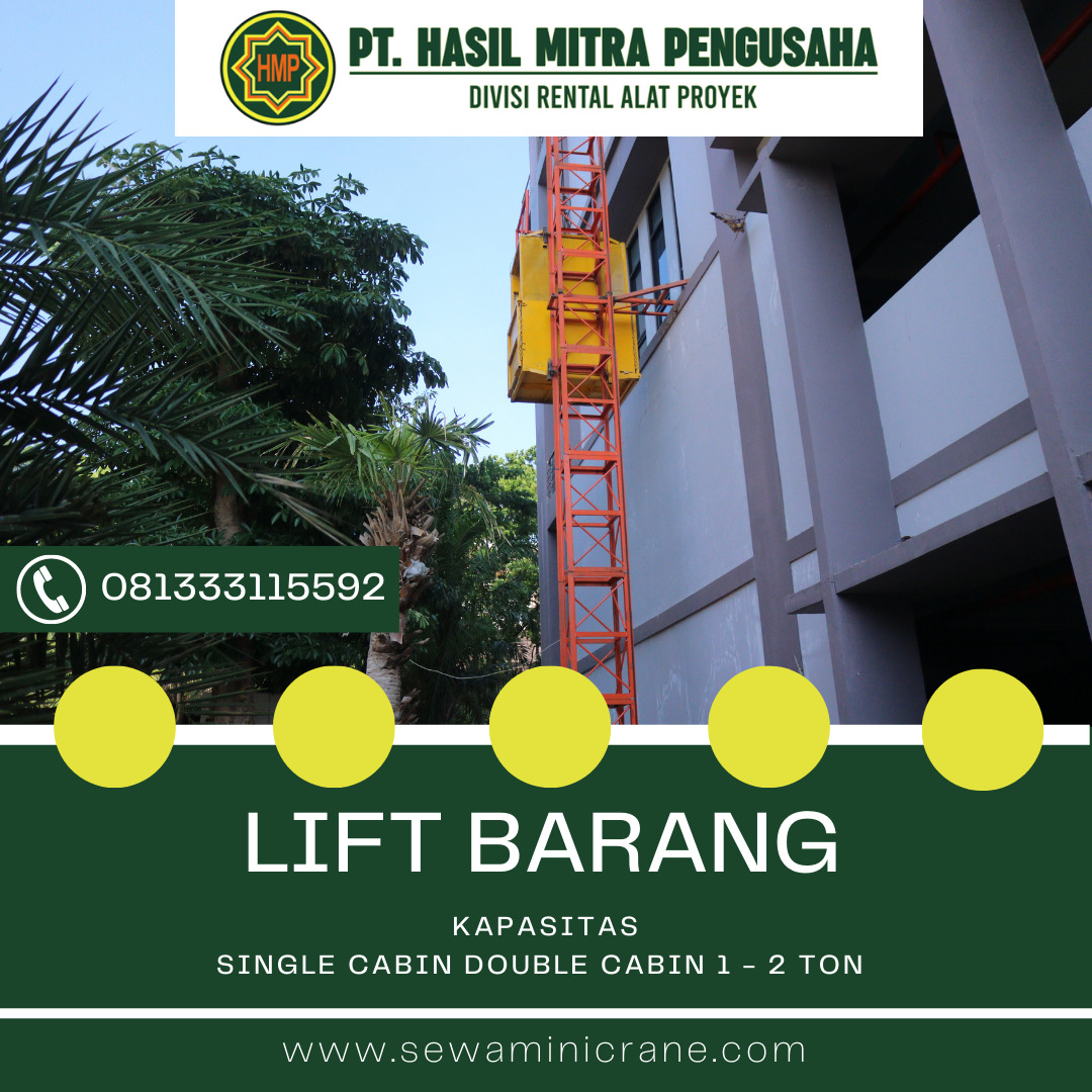 LIFT BARANG CIREBON - SEWA LIFT BARANG - LIFT BARANG PROYEK 1 - 2 TON ...