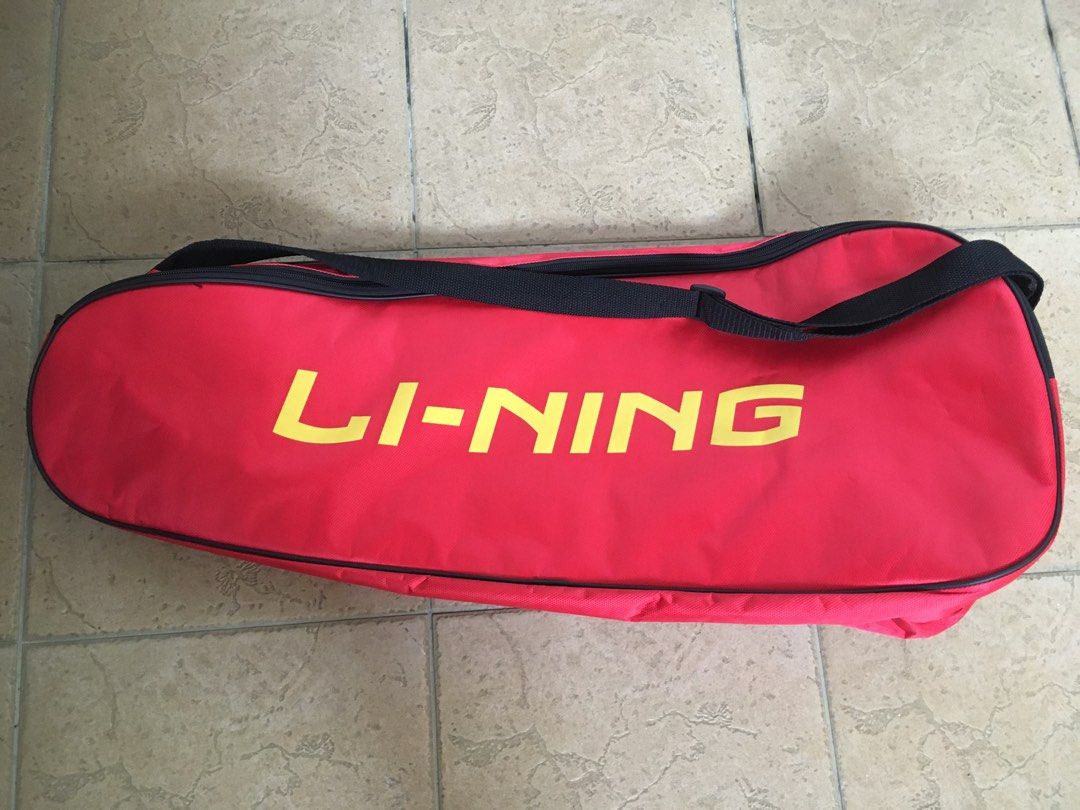 Li-Ning badminton racquet bag, Sports Equipment, Sports & Games, Racket ...