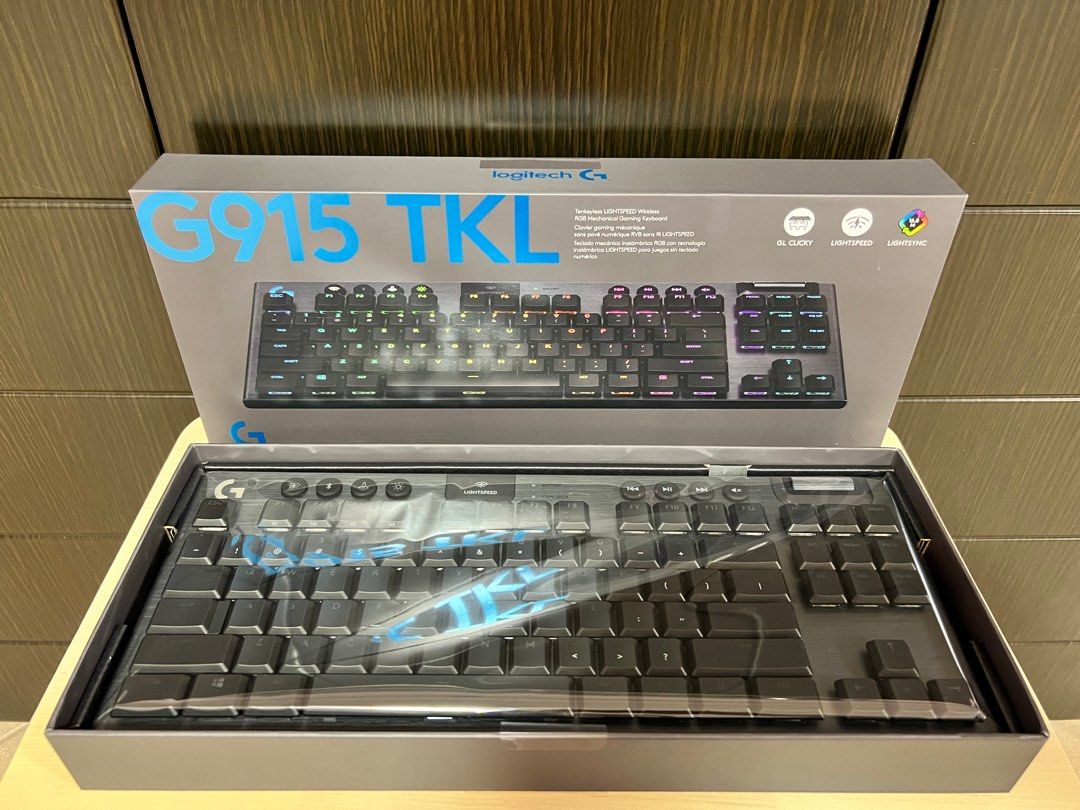 Logitech G915 TKL Tenkeyless LIGHTSPEED Wireless RGB Mechanical Gaming ...