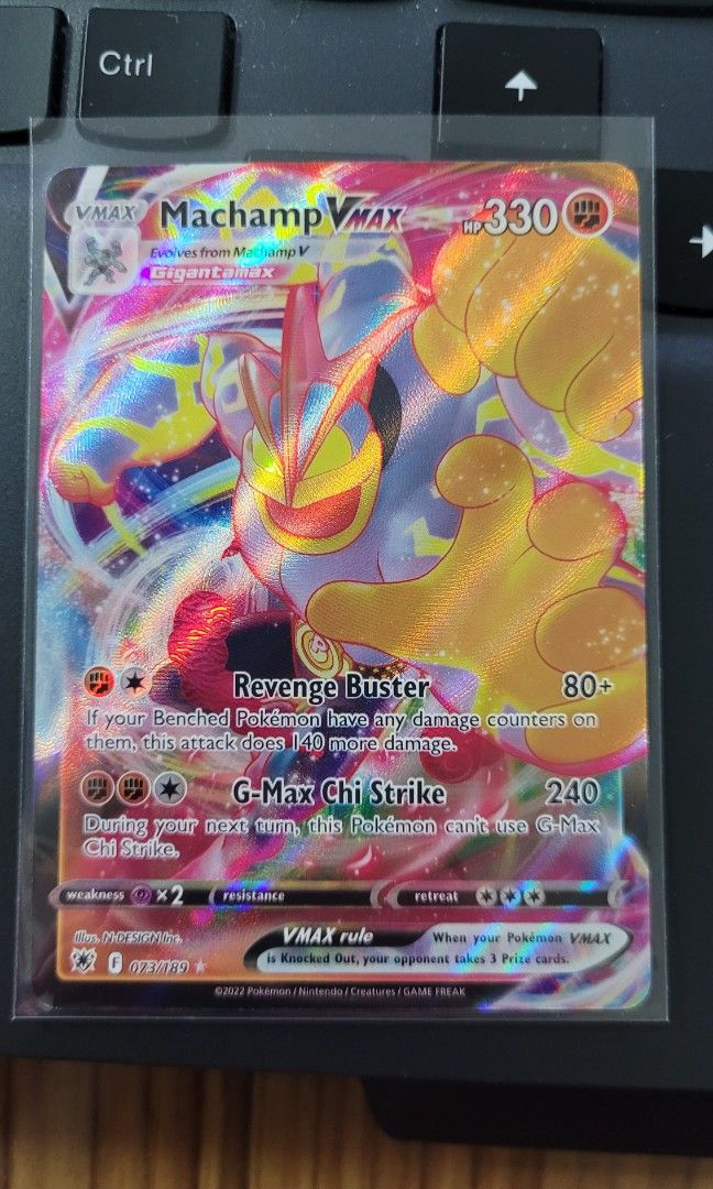 Machamp Vmax Pokemon Card, Hobbies & Toys, Toys & Games on Carousell