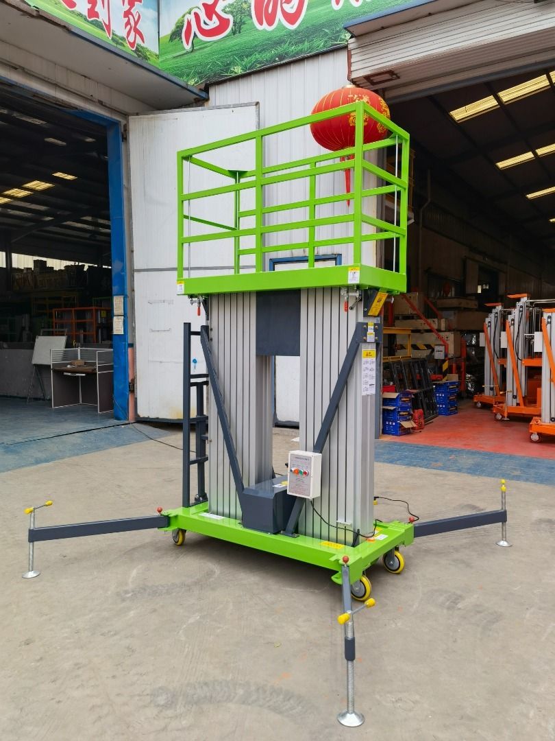Man Lifter Scissors Lift Platform Double mast aluminum, Commercial ...