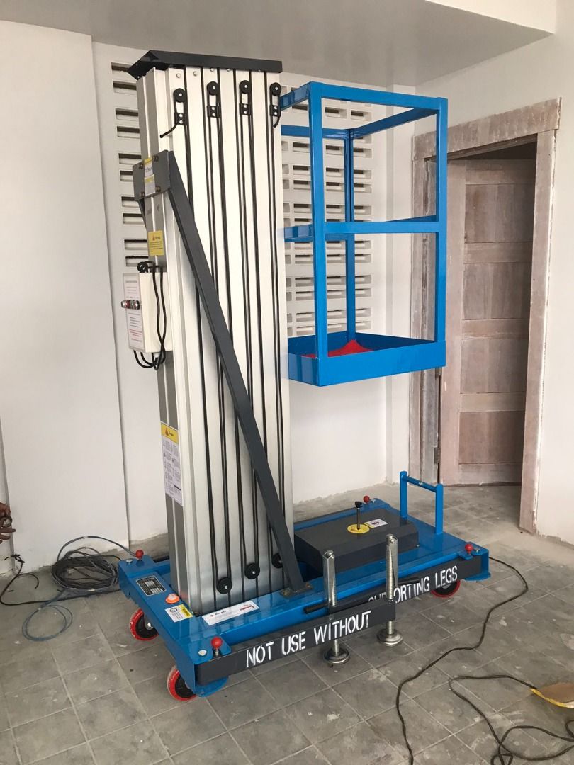 Man Lifter Scissors Lift Platform Double mast aluminum, Commercial ...