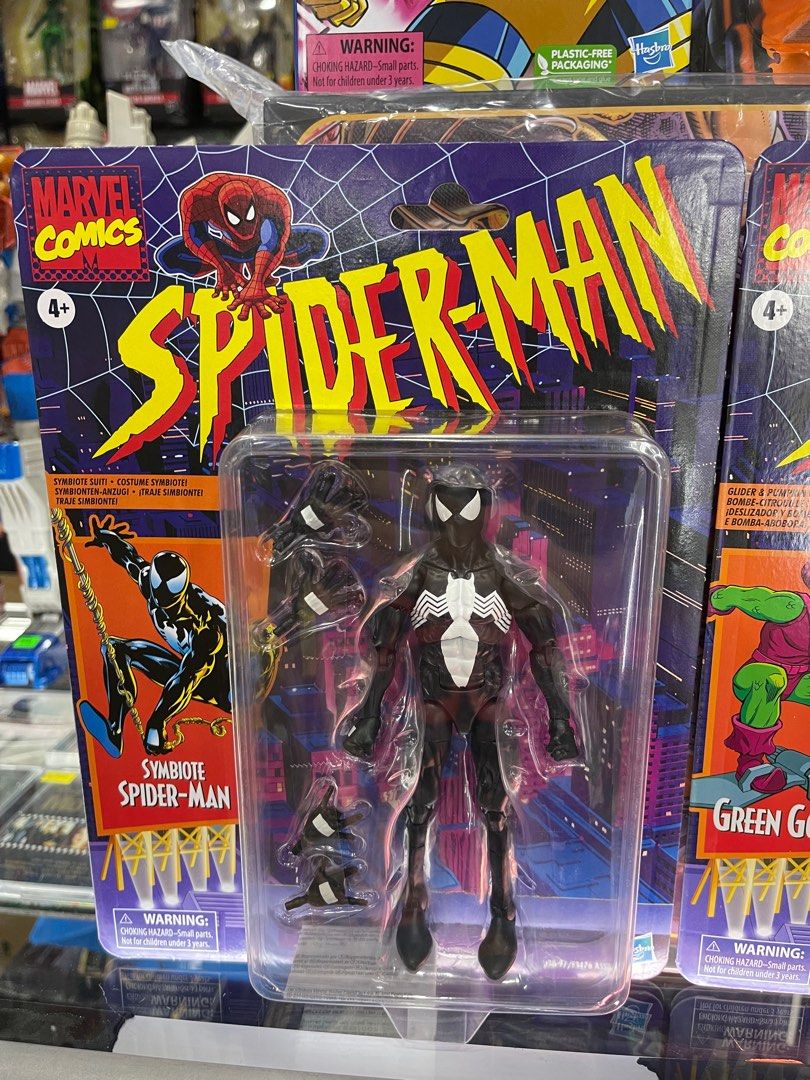 Marvel Legends Retro Symbiote Spider-Man on Carousell