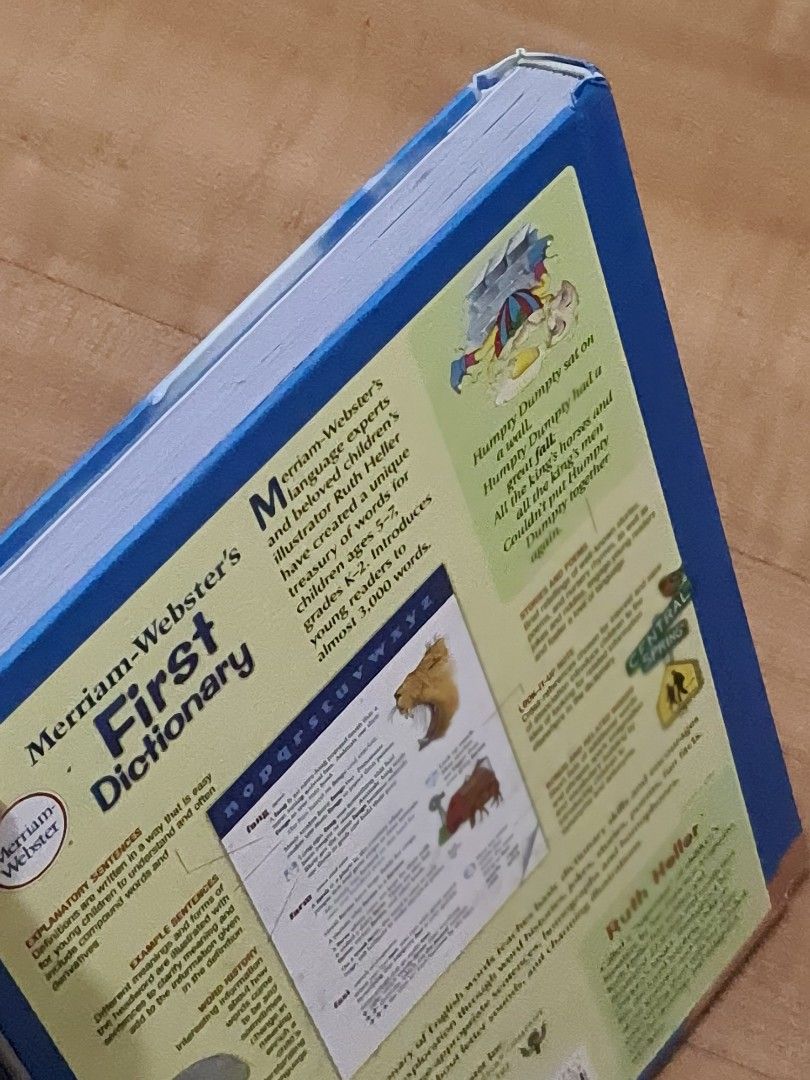 Merriam-Webster's First Dictionary, Hobbies & Toys, Books & Magazines, Children's Books on Carousell