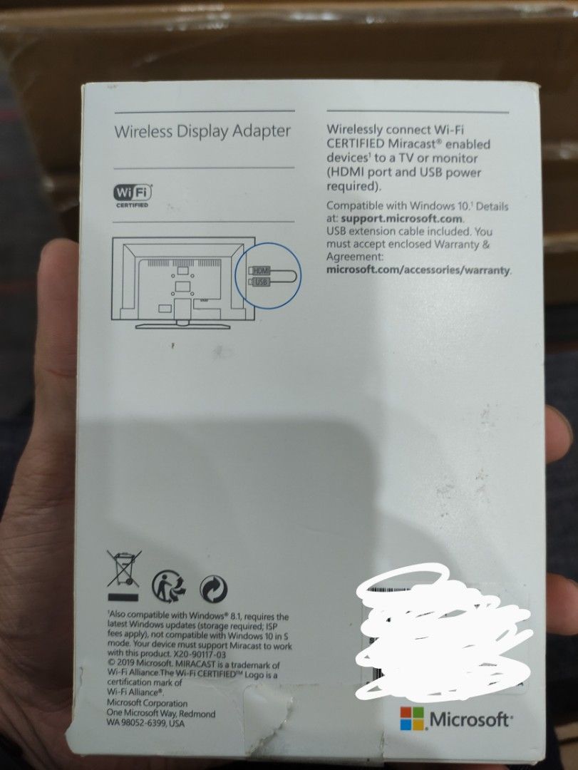 Microsoft Wireless Display Video Adapter v2, Computers & Tech, Parts ...