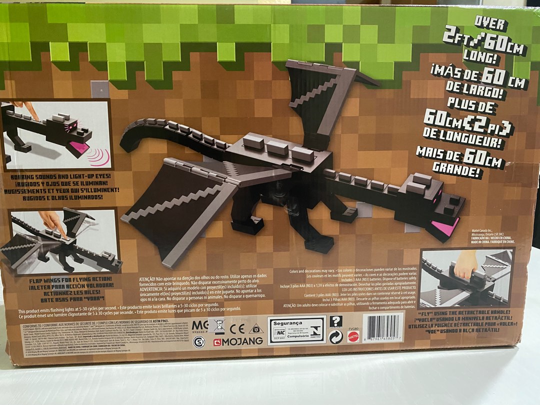 Minecraft-Ender dragon, Hobbies & Toys, Toys & Games on Carousell