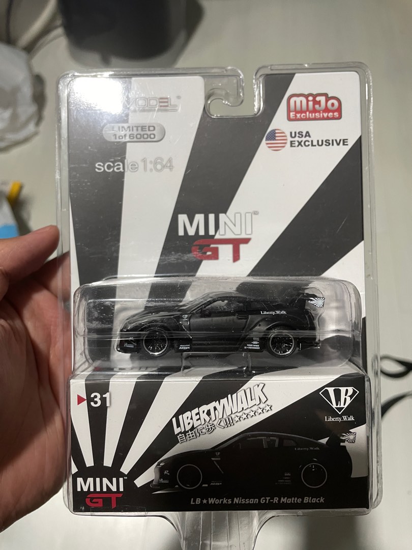Mini GT LBWK Nissan GT-R Matte Black R35, Hobbies & Toys, Toys & Games ...