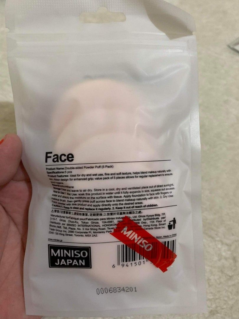 Miniso Double Sided Powder Puff on Carousell