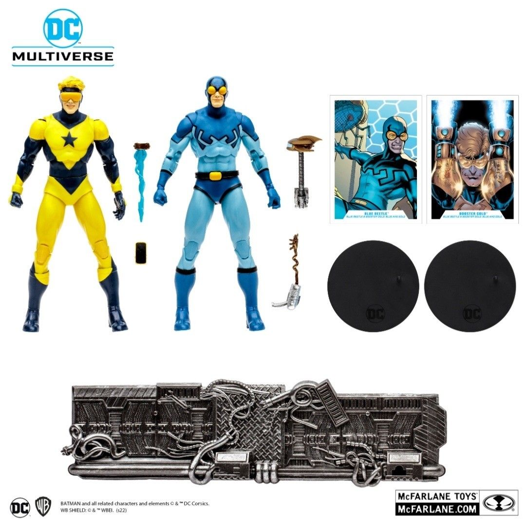 MISB DC Multiverse Blue And Gold Blue Beetle & Booster Gold 2-Pack ...