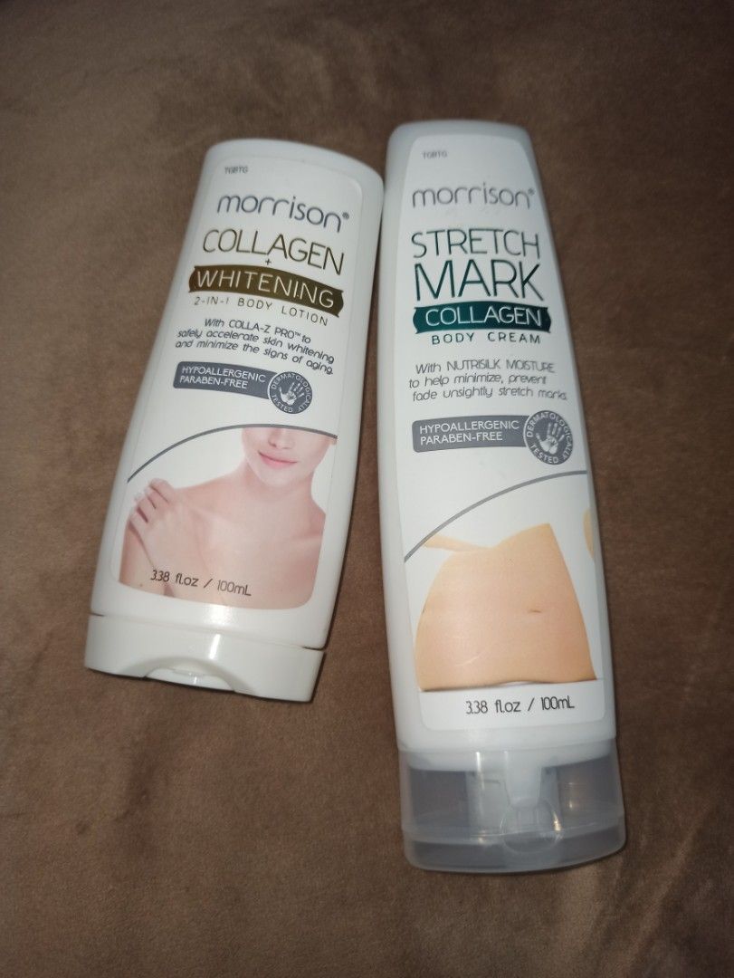 Morrison Stretch Mark Cream + Morrison Collagen Whitening Body Lotion ...