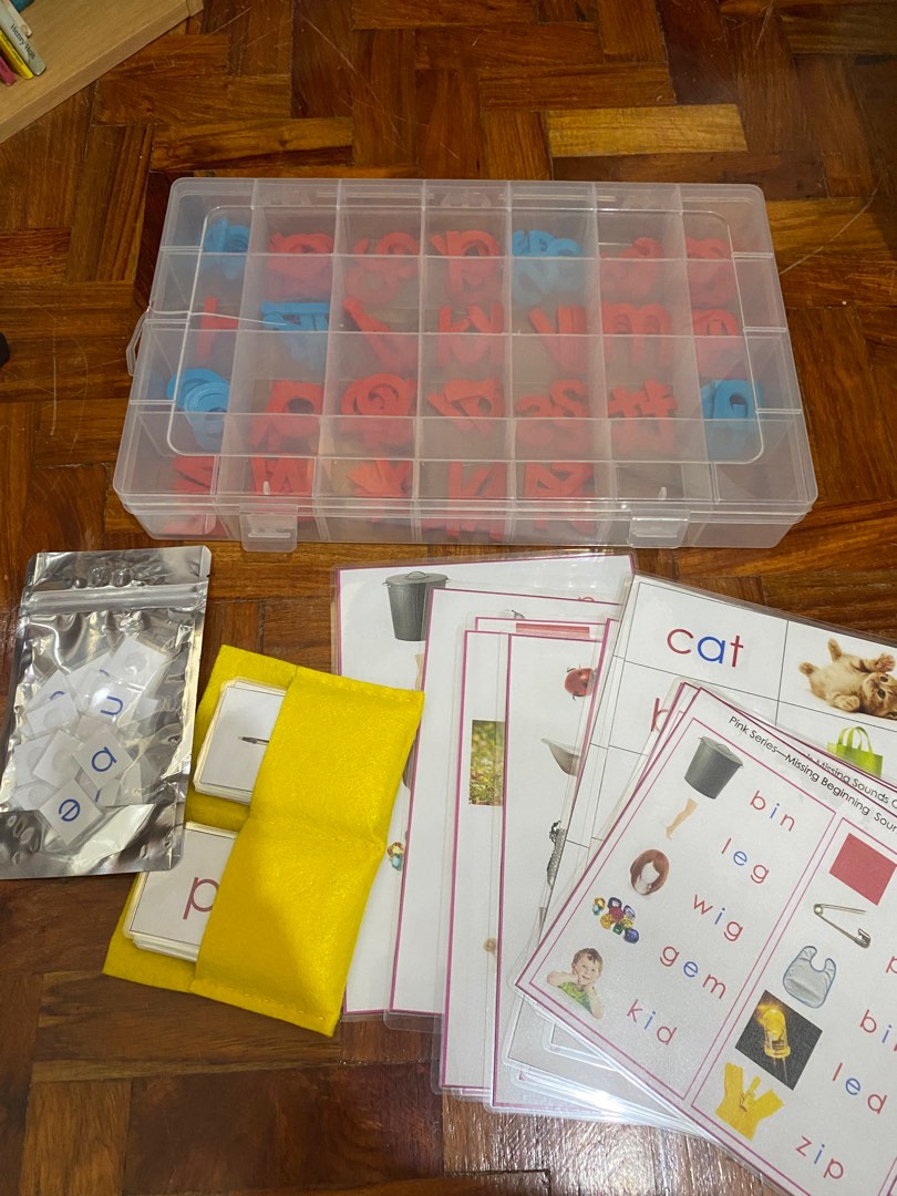 Montessori Movable Alphabet with Lots of Laminated Activities on Carousell