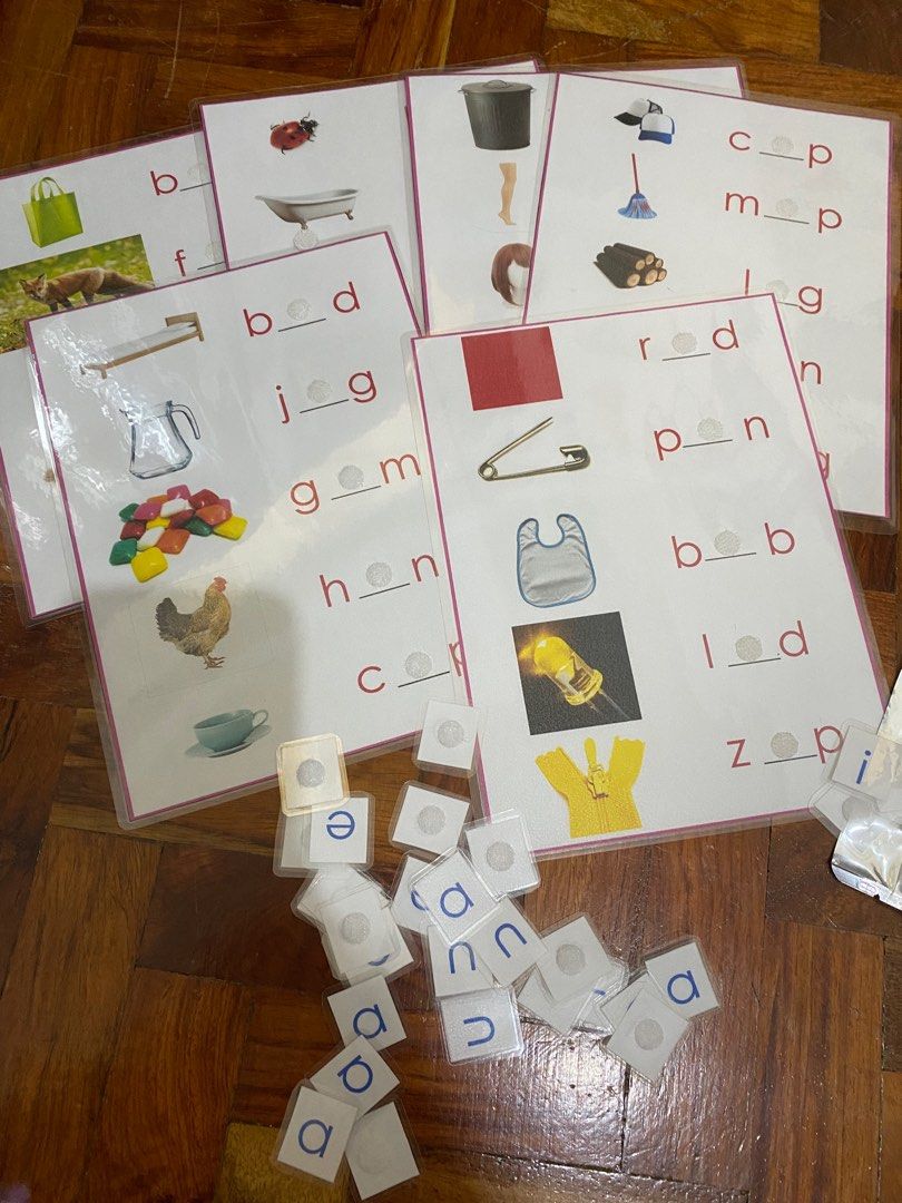 Montessori Movable Alphabet with Lots of Laminated Activities on Carousell