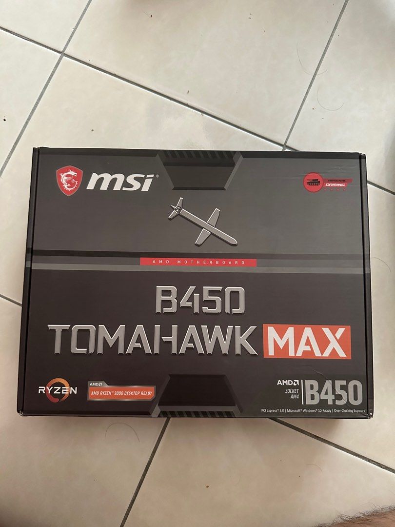 MSI B450 Tomahawk Max - ATX Mobo, Computers & Tech, Parts & Accessories ...