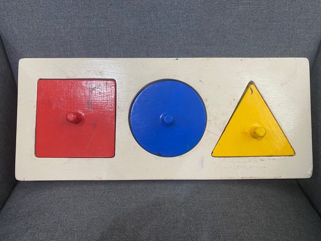 Multishape baby first puzzle montessori, Bayi & Anak, Mainan & Baby ...