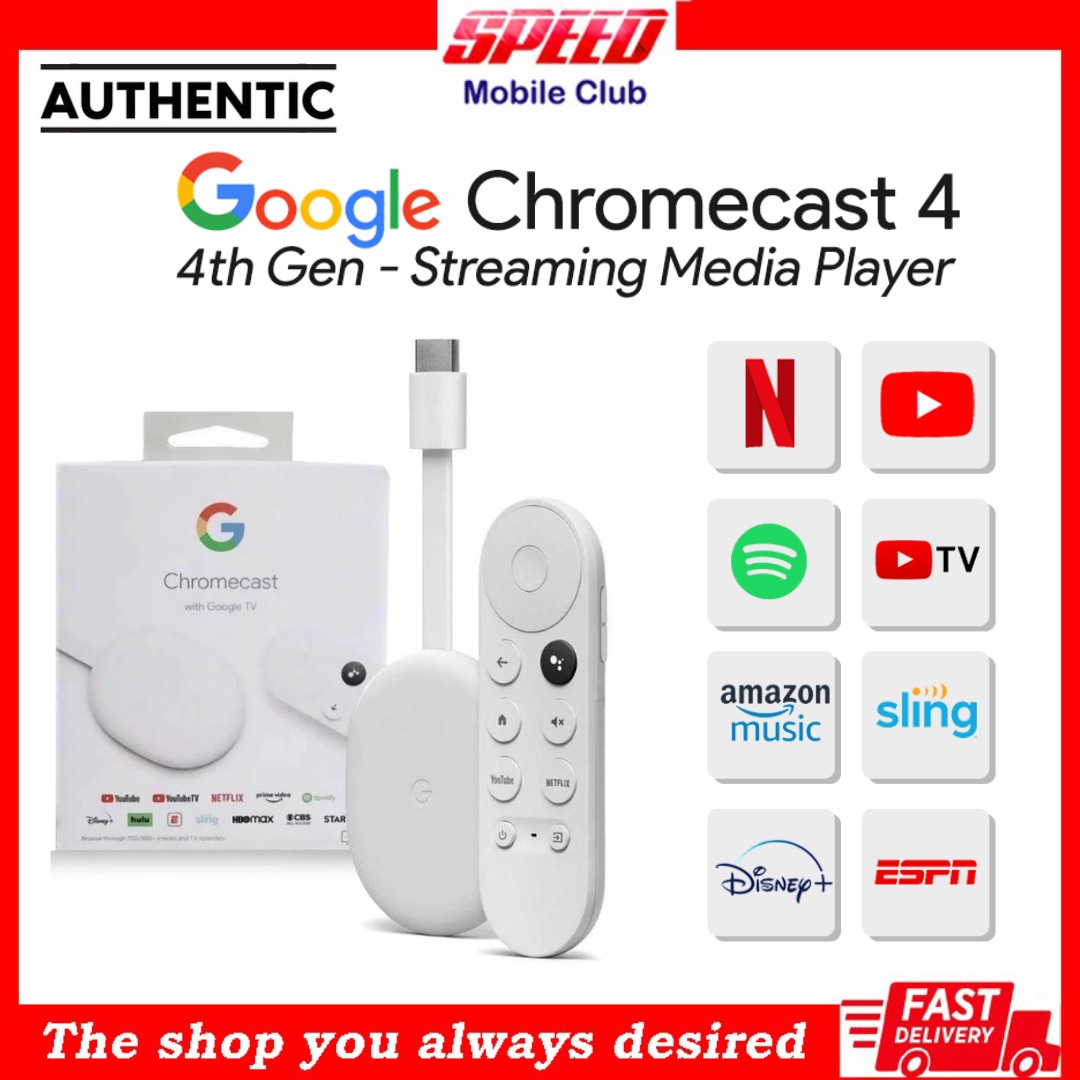 New Arrival Google Chromecast Version 4 | 4K Smart Televisions | Cast ...