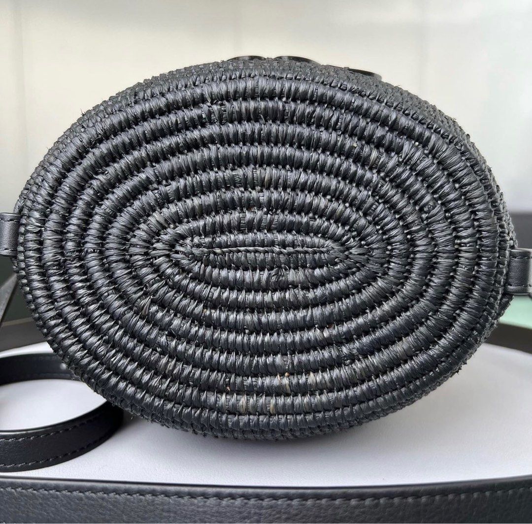 New Loewe Rattan Bucket Bag Black, Luxury, Bags & Wallets on Carousell