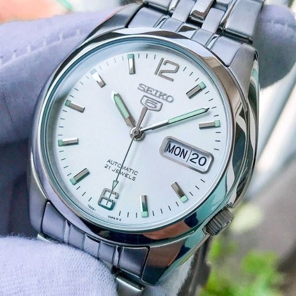 NEW Seiko 5 Automatic Stainless Steel Mens Watch (SNK385K1), Luxury ...