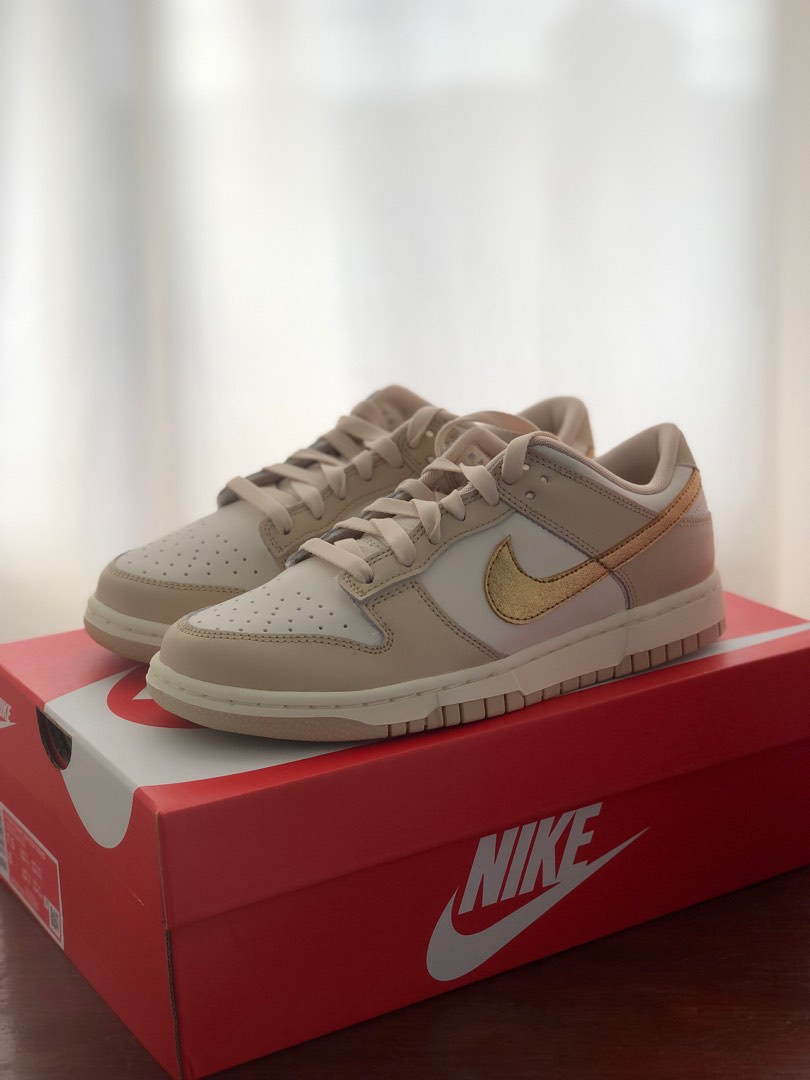 Nike Dunk Gold Swoosh size 6.5w/7w/7.5w/8w on Carousell