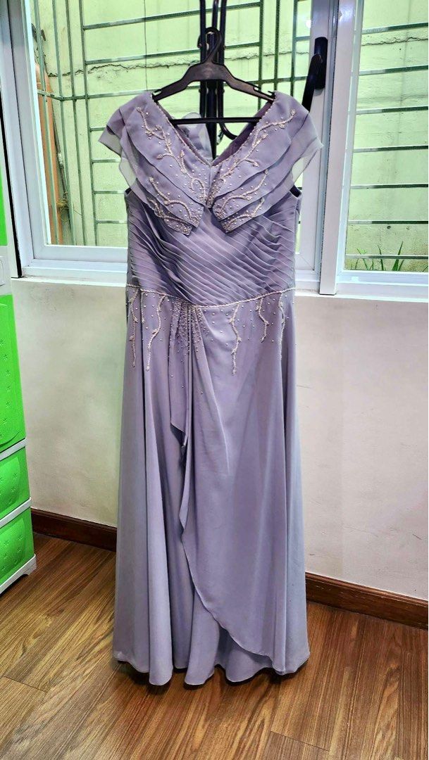 Ninang or mother gown for events and wedding dress, Women's Fashion ...