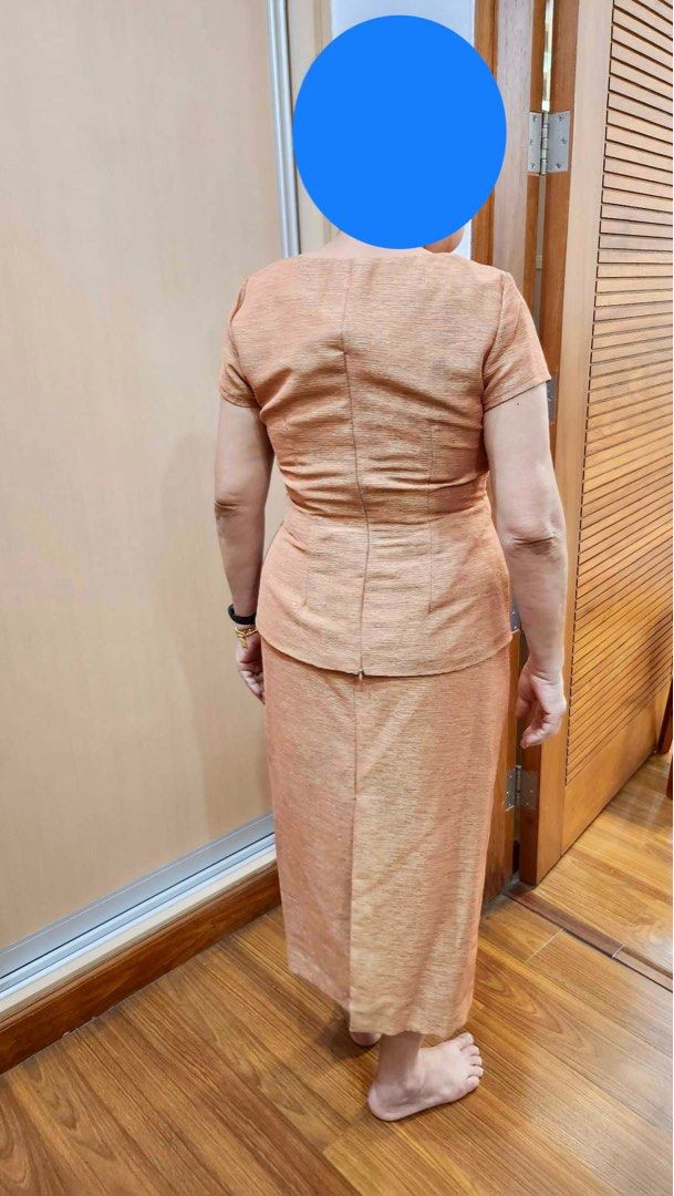 Ninang or mother gown for events and wedding dress Terno Set on Carousell