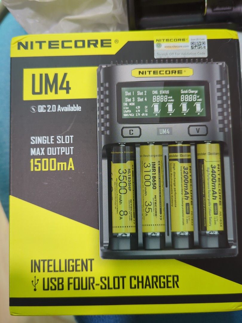 Nitecore UM4 battery charger, Photography, Photography Accessories, Batteries & Chargers on ...