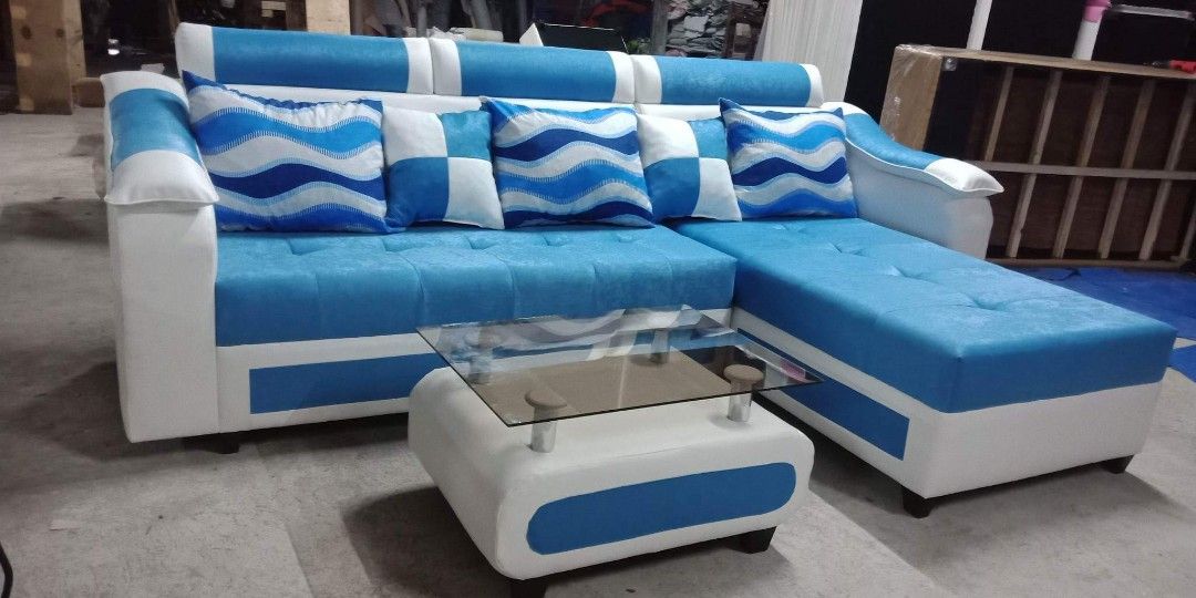 On hand L shape sala set on Carousell