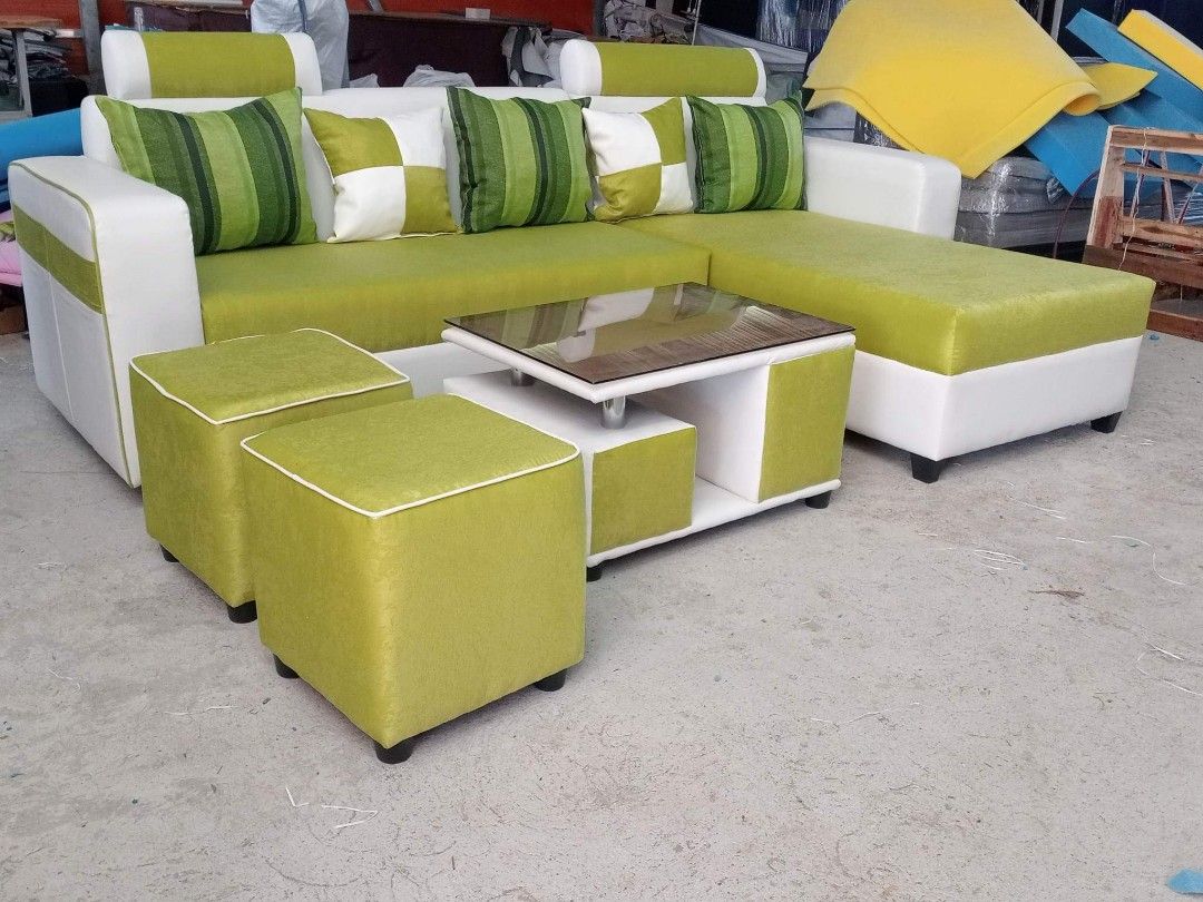 On hand L shape sala set on Carousell