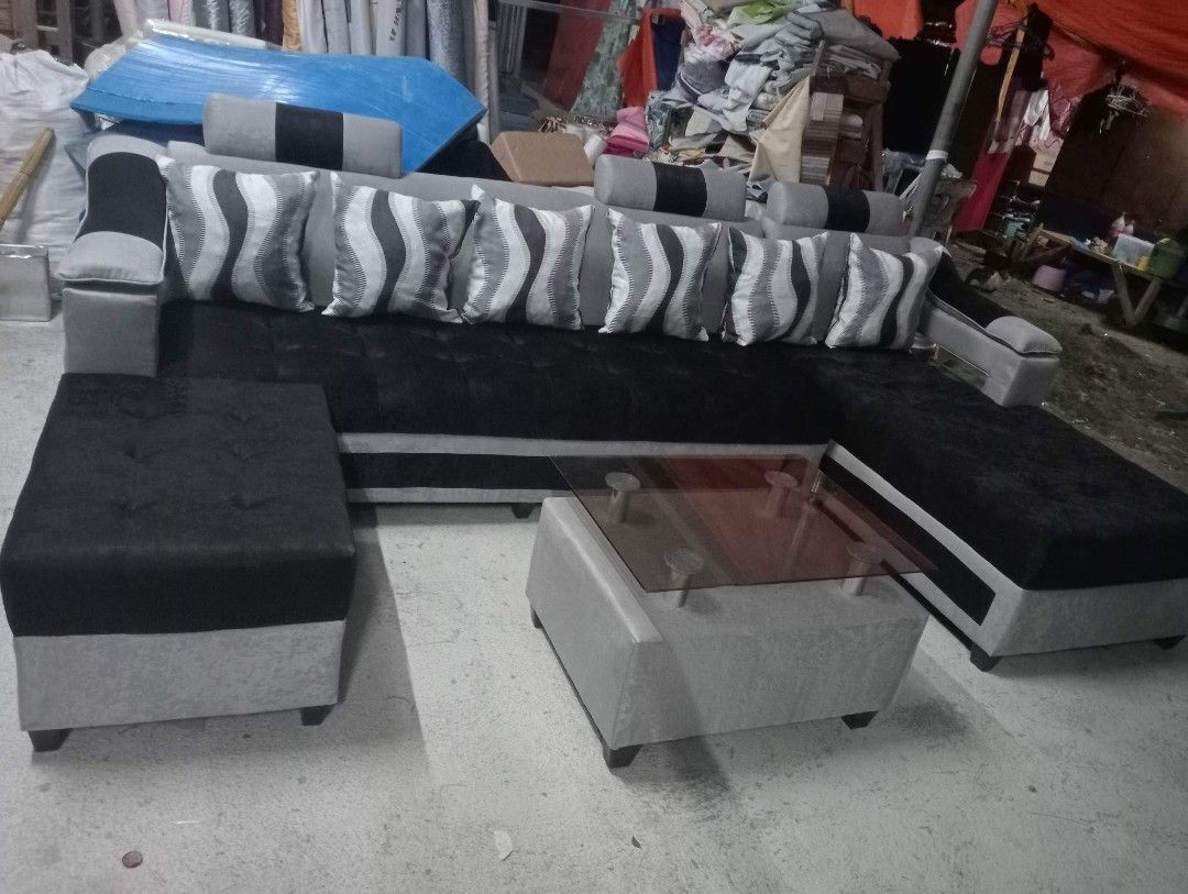 On hand L shape sala set on Carousell