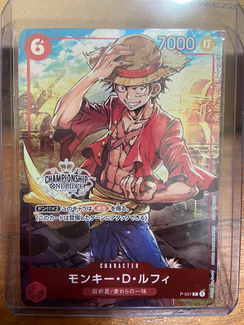OP TCG Championship Luffy Promo card, Hobbies & Toys, Toys & Games on ...