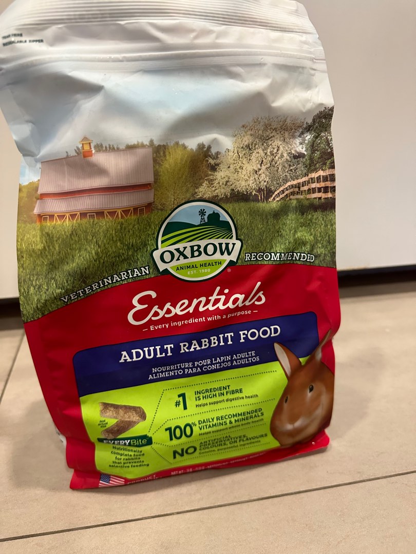 Oxbow Essentials Adult Rabbit Food, Pet Supplies, Pet Food on Carousell