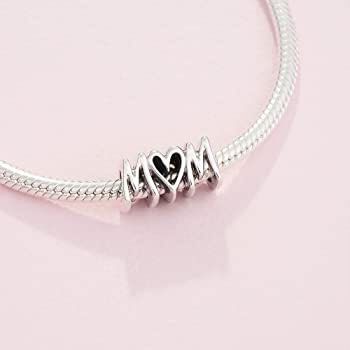 Pandora Authentic Mom Script Charm, Women's Fashion, Jewelry ...