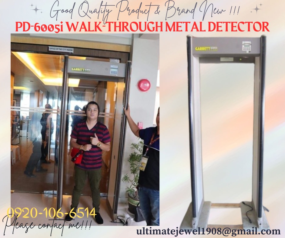 PD-6500i GARRETT HANDHELD METAL DETECTOR WALK-THROUGH 33 ZONES PINPOINT ...