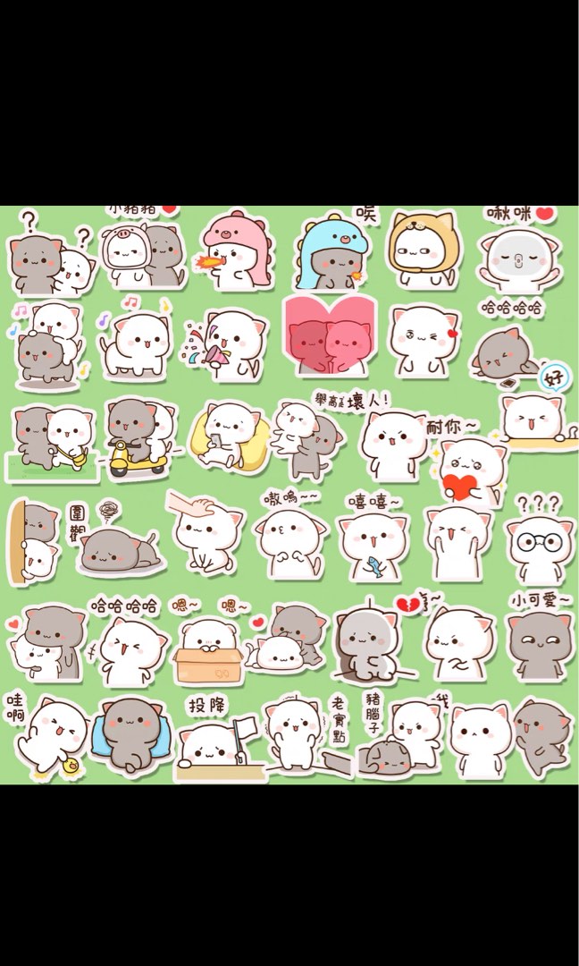 Peach and Goma Sticker pack, Hobbies & Toys, Stationery & Craft, Other ...