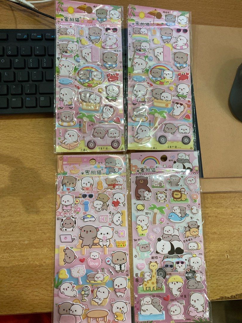 Peach and Goma Stickers 3D, Hobbies & Toys, Stationery & Craft, Other ...