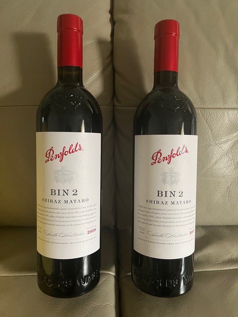 Penfolds Bin 2 Shiraz Mataro 750ml X 2, Food & Drinks, Alcoholic ...