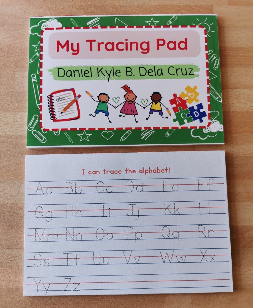 Personalized Name Tracing Pad Hobbies And Toys Stationary And Craft