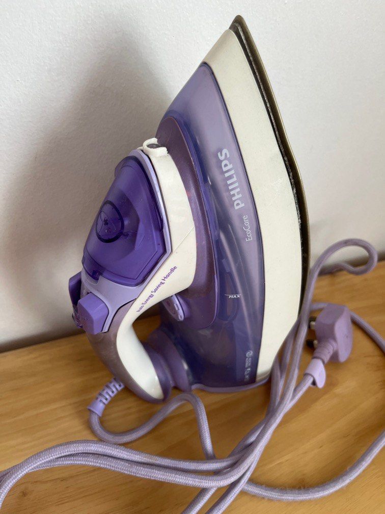 Philips ecocare purple iron steam, TV & Home Appliances, Irons ...