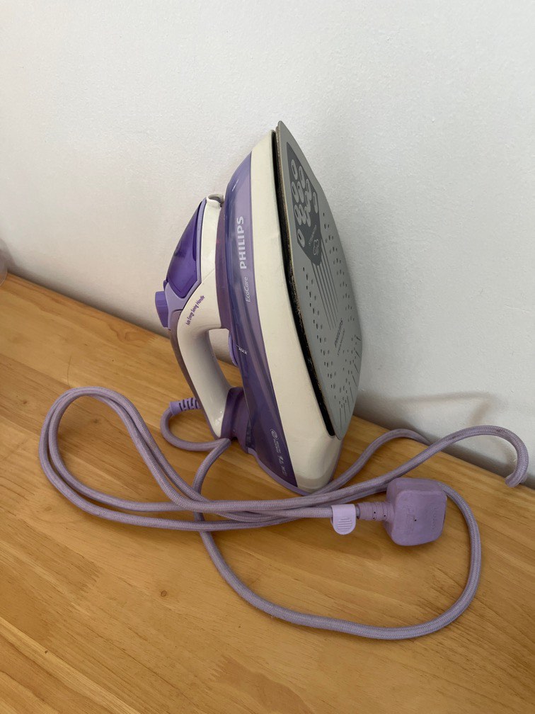 Philips ecocare purple iron steam, TV & Home Appliances, Irons ...