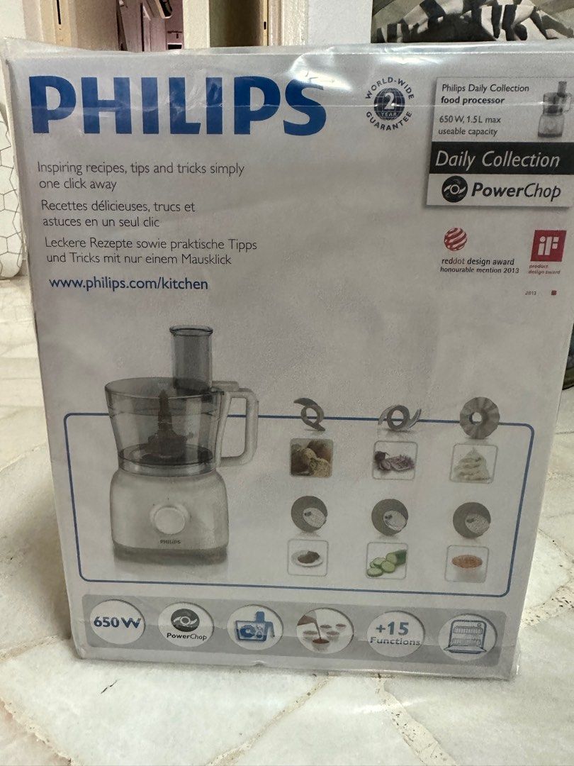 Philips PowerChop Food Processor Blender, TV & Home Appliances, Kitchen ...