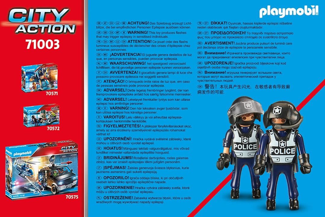 Playmobil 71003 Tactical Unit Vehicle, Hobbies & Toys, Toys & Games on ...