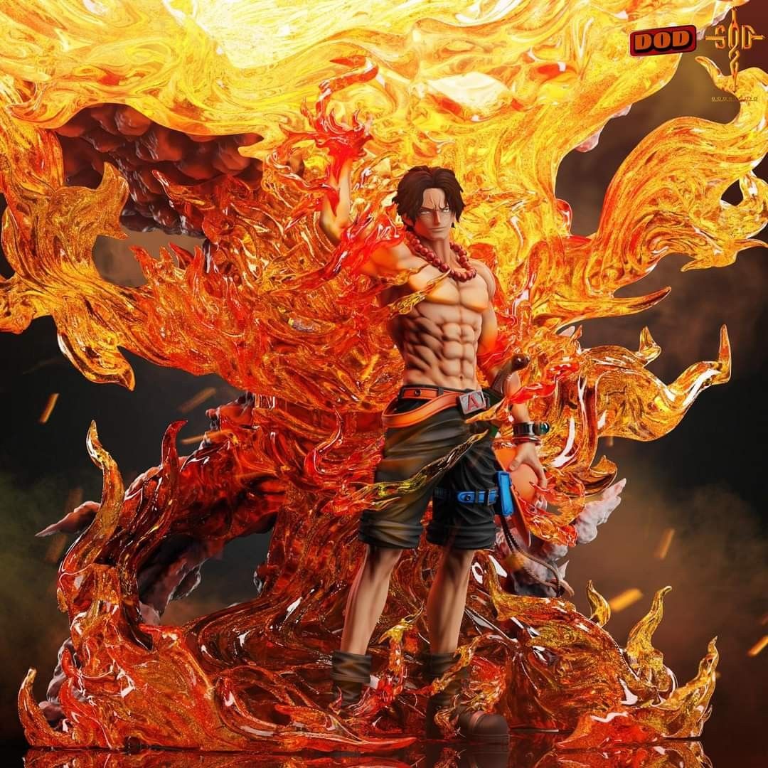 [PO] DOD STUDIO One Piece Statue Portgas D Ace, Hobbies & Toys, Toys ...