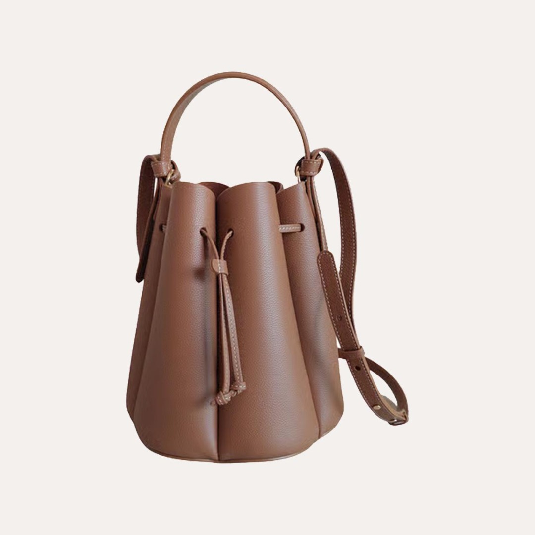 POLENE NUMERO MINI HUIT BUCKET BAG-CAMEL, Women's Fashion, Bags ...