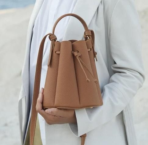 POLENE NUMERO MINI HUIT BUCKET BAG-CAMEL, Women's Fashion, Bags ...