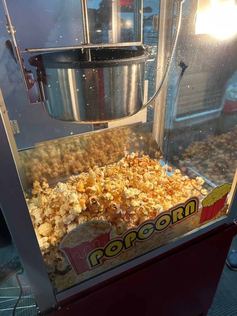 Popcorn machine booth live station candy floss machine rent rental, Lifestyle Services, Event ...