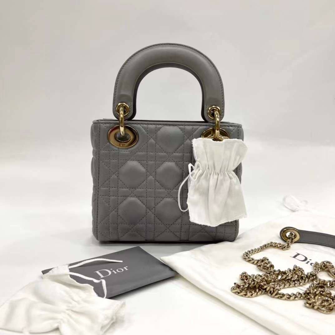 PRE-ORDER Preloved Dior Lady Dior Mini, Luxury, Bags & Wallets on Carousell