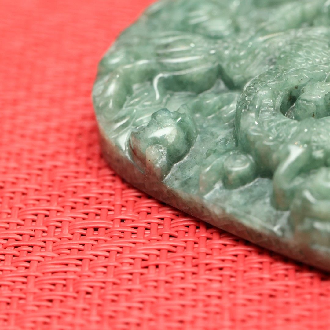 Real Grade A Myanmar Dragon Jade, Men's Fashion, Watches & Accessories ...