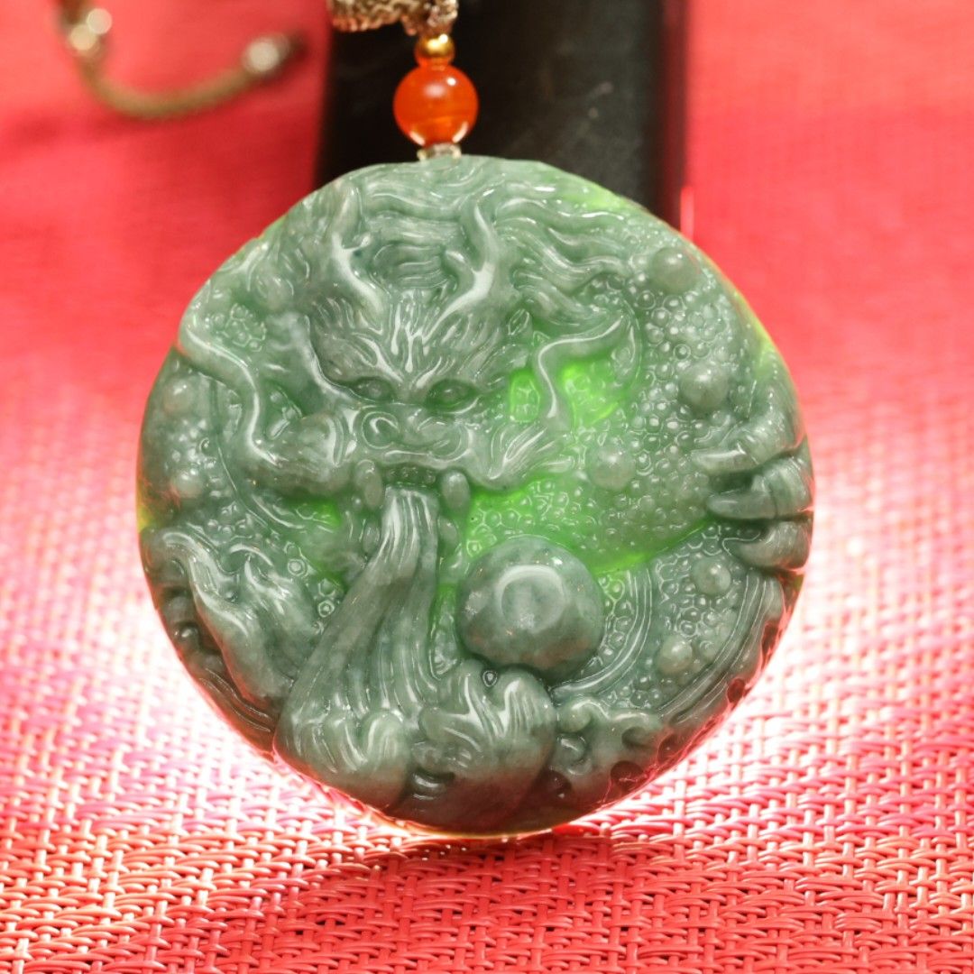 Real Grade A Myanmar Dragon Jade, Men's Fashion, Watches & Accessories ...